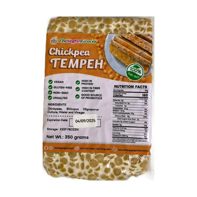 TVG Chickpea Tempeh 350g – The Vegan Grocer Ph