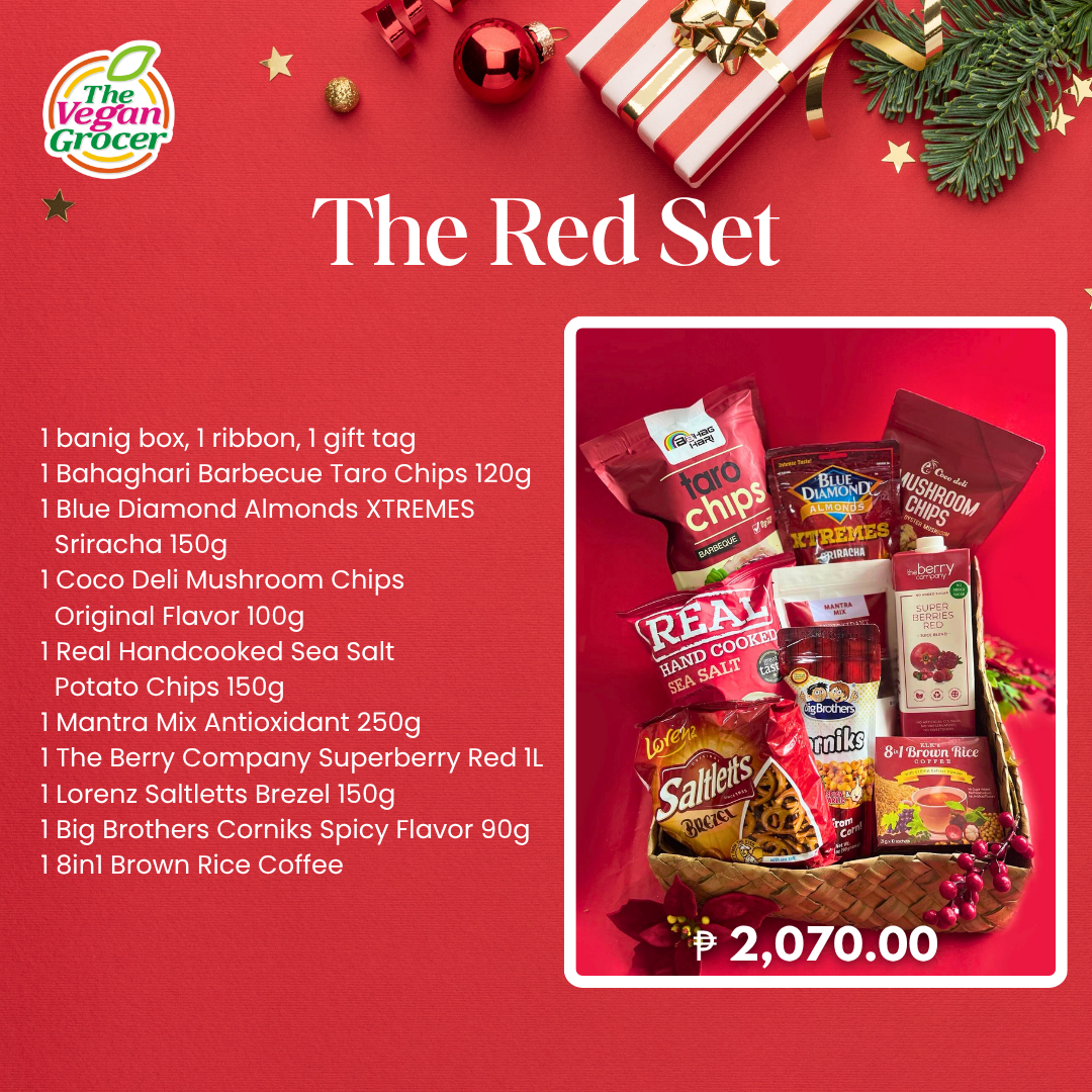 The Red Gift Set (pre-order) – The Vegan Grocer Ph