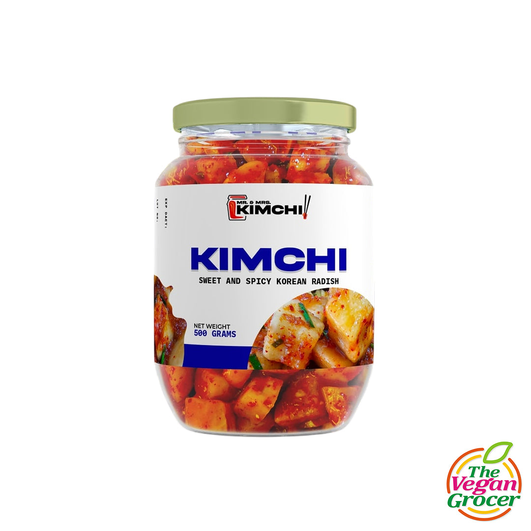 Mr & Mrs Vegan Korean Radish Kimchi 500g – The Vegan Grocer Ph