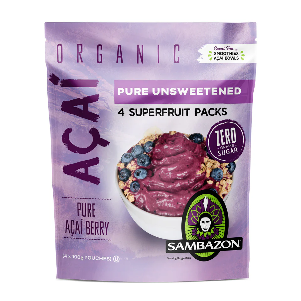 Sambazon Organic Acai Berry Superfruit Pack Unsweetened – The Vegan ...