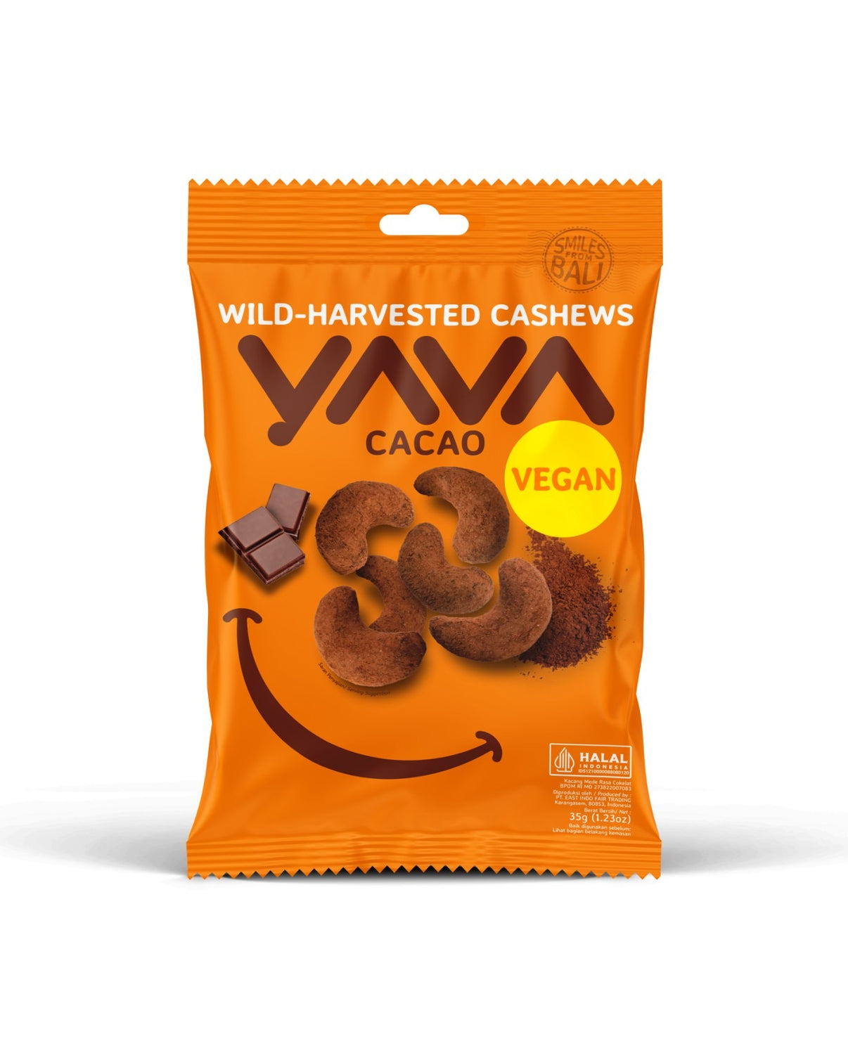 Yava Bali Wild Harvested Cashews Cacao 35g (gluten-free) – The Vegan ...