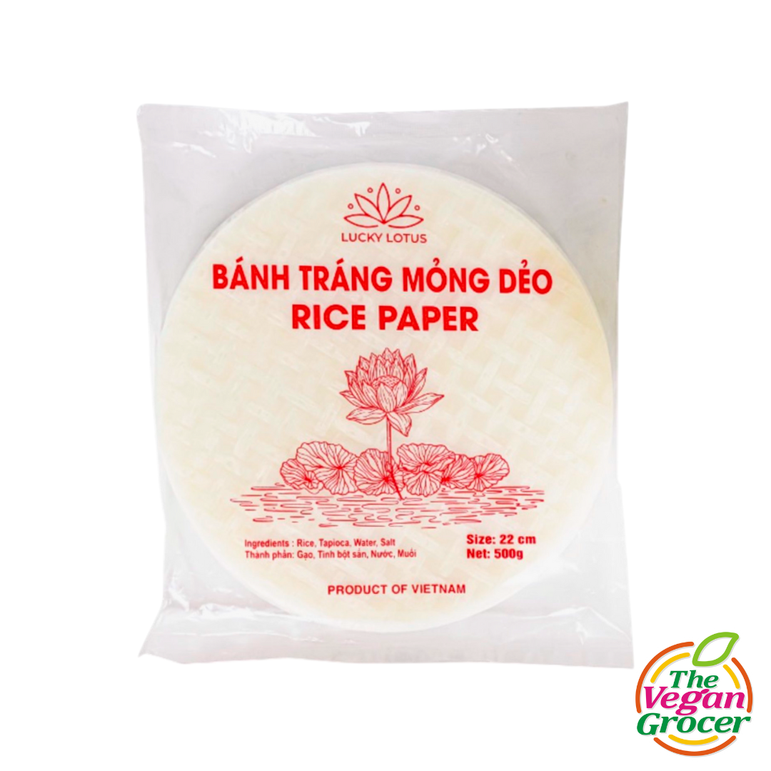 Lucky Lotus Rice Paper 22cm 500g (gluten-free) – The Vegan Grocer Ph