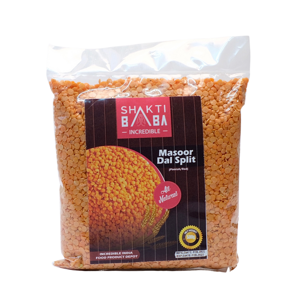 Shakti Baba Masoor Dal Split Red Lentils 500g – The Vegan Grocer Ph