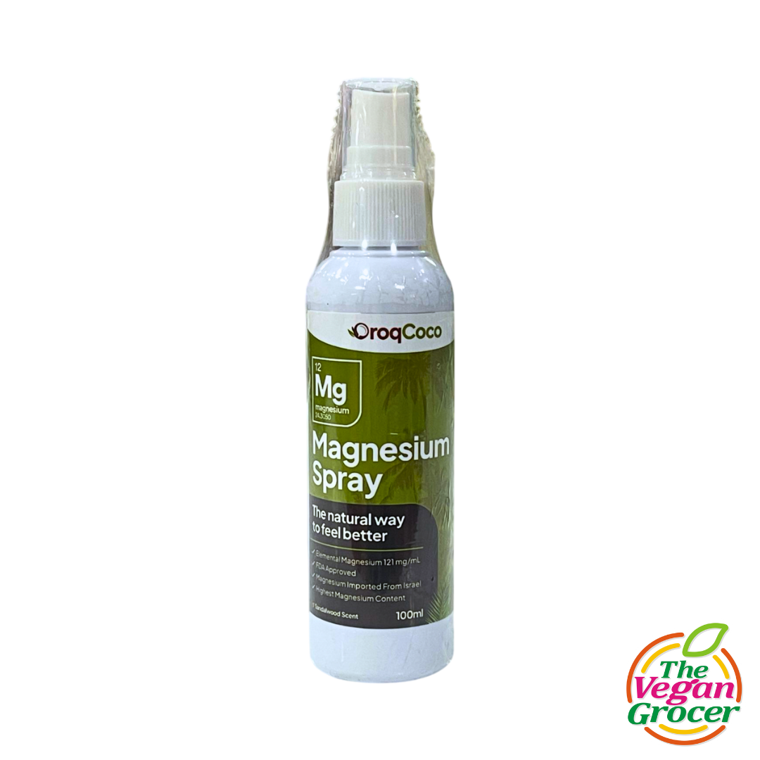 Oroq Coco Magnesium Spray 100mL – The Vegan Grocer Ph