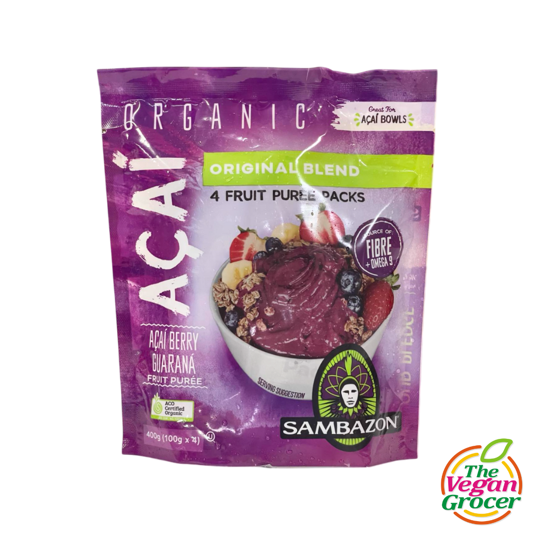 Sambazon Organic Acai Berry Superfruit Packs Original Blend 400g (100g ...
