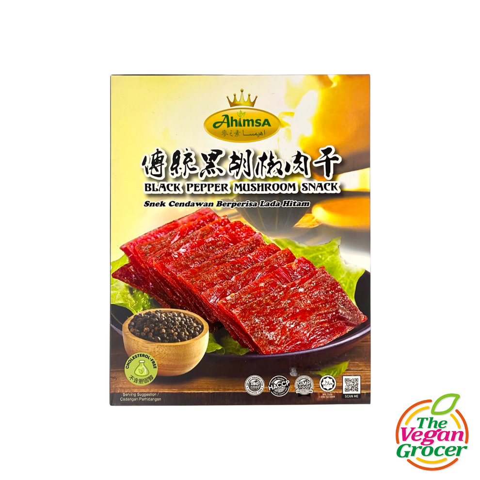 Ahimsa Mushroom Snack - Black Pepper Flavor 200g (Halal) – The Vegan ...