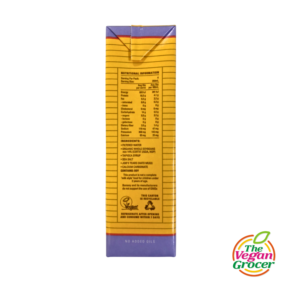 Bonsoy Soy Milk 1L (organic) – The Vegan Grocer Ph