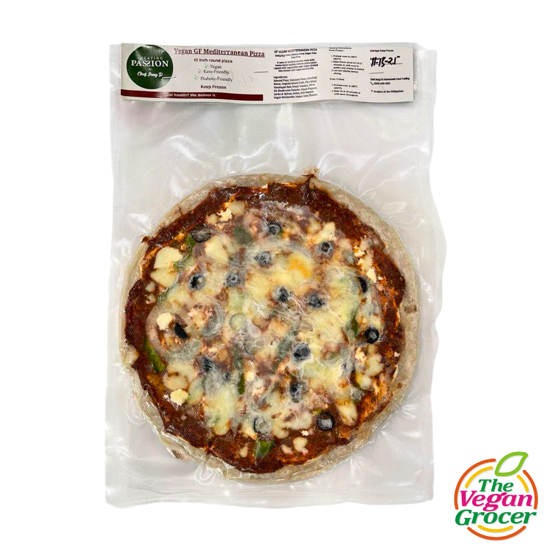 Chef Jeng Vegan Mediterranean Pizza 10" (gluten-free, sugar-free) – The ...