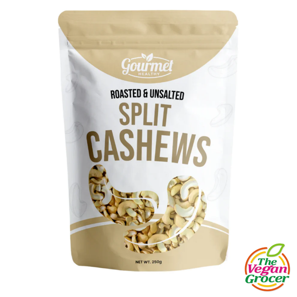 Gourmet Healthy Roasted Split Cashews Unsalted 250g (gluten-free) – The ...