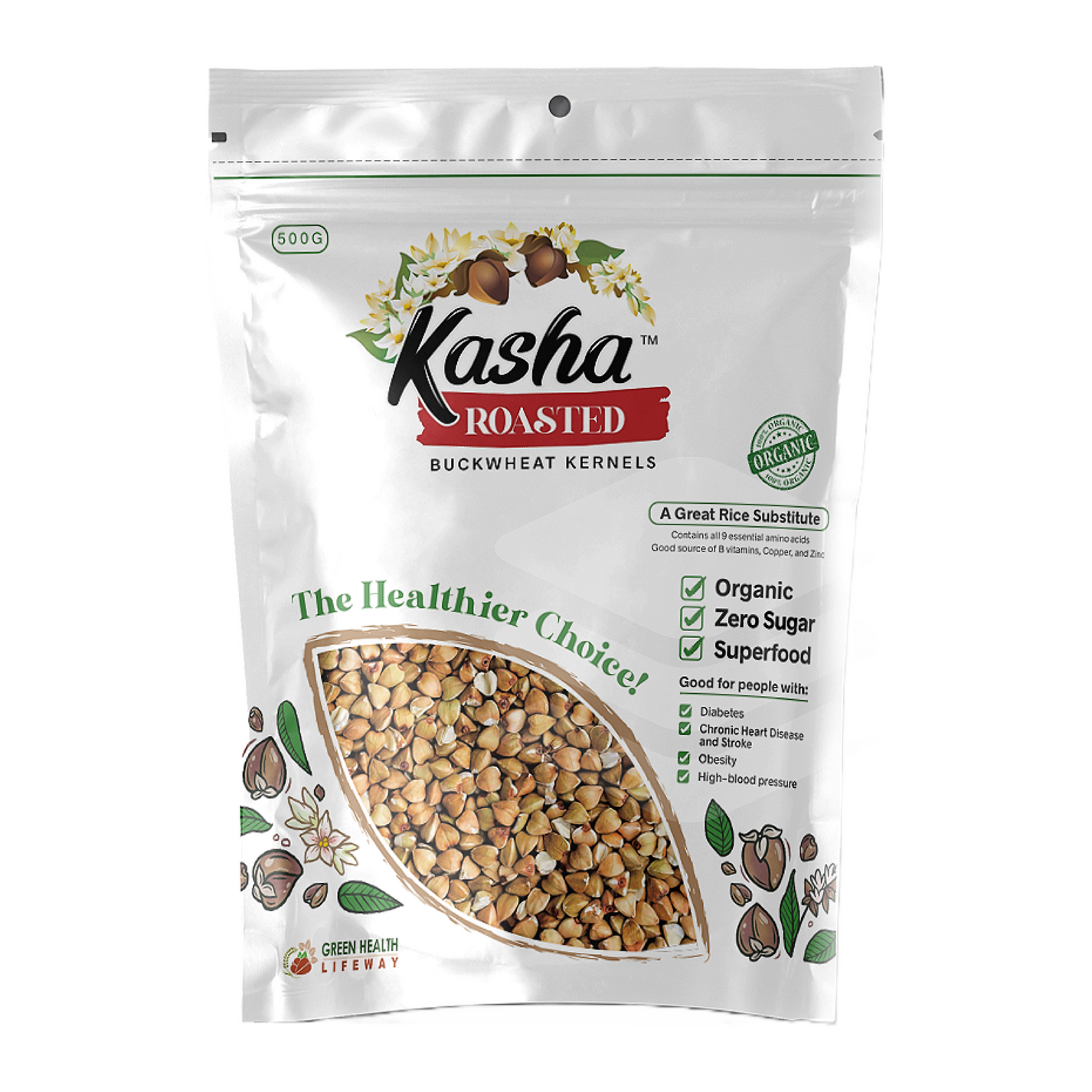 Kasha Roasted Buckwheat Kernels 500g – The Vegan Grocer Ph