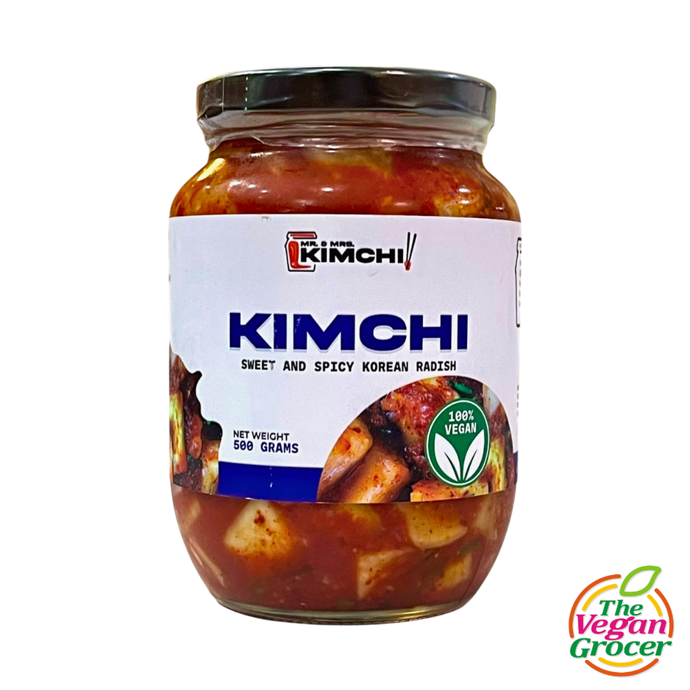 Mr & Mrs Vegan Korean Radish Kimchi 500g – The Vegan Grocer Ph