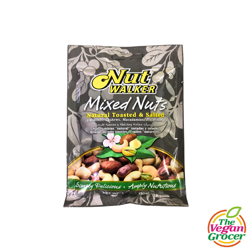 Nutwalker Mixed Nuts (Natural Toasted & Salted) 30g (gluten-free, Hala ...