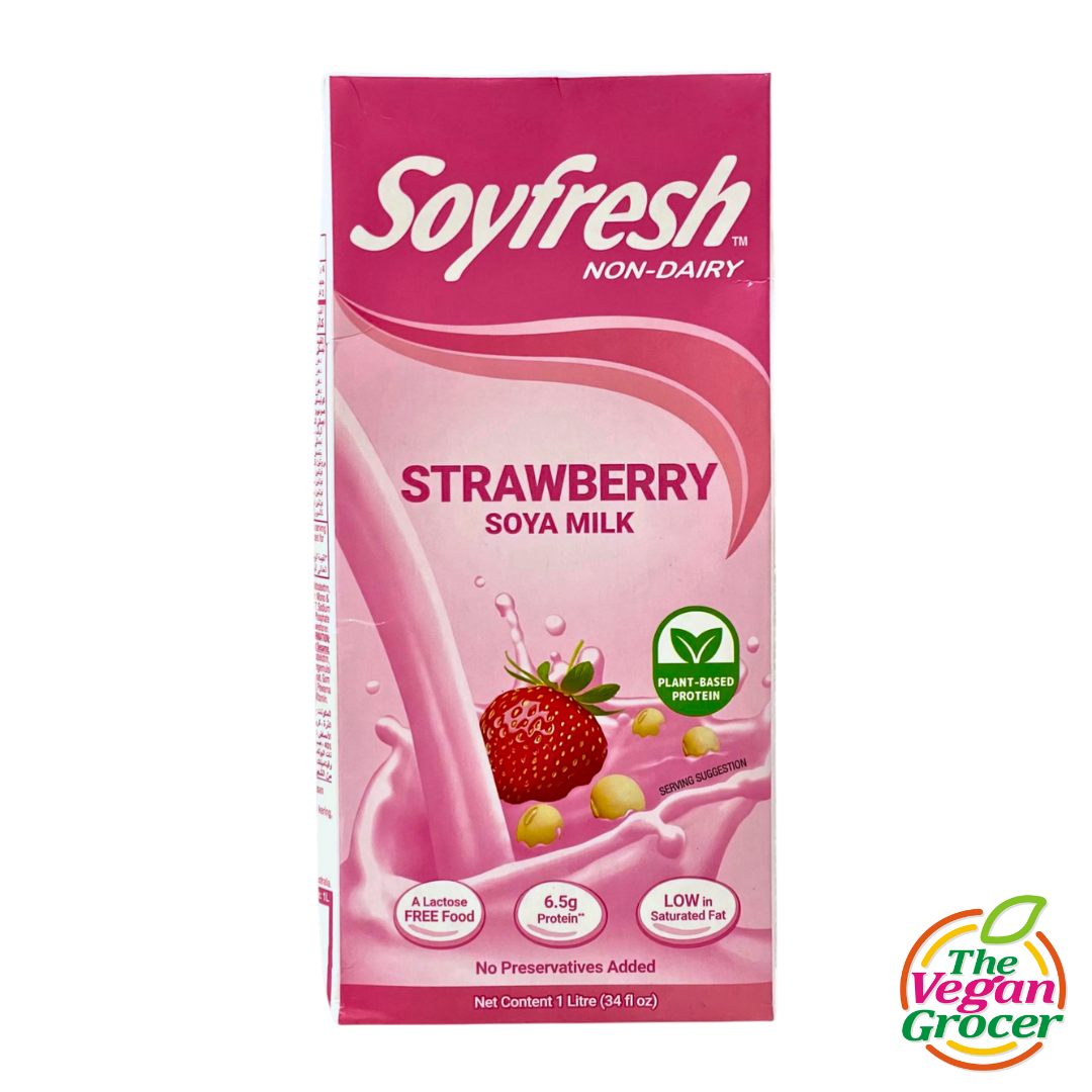 Soyfresh Soya Milk 1L Strawberry – The Vegan Grocer Ph