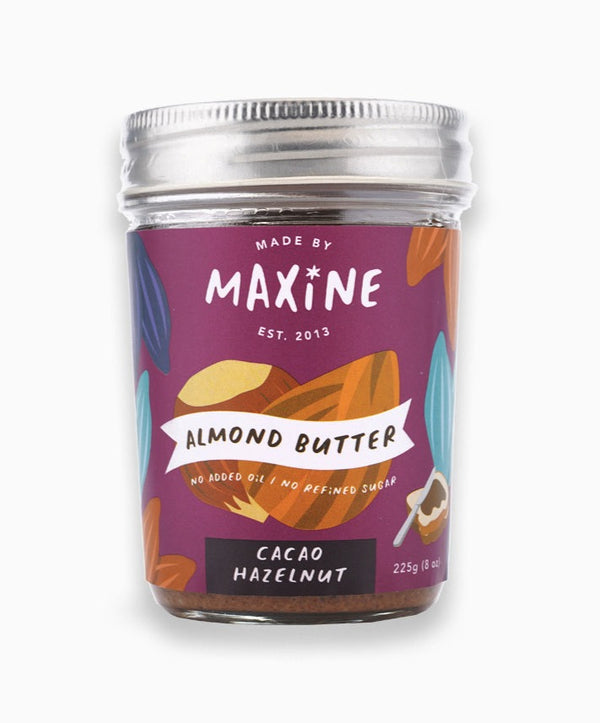 Made by Maxine Cacao Hazelnut Almond Butter 225g – The Vegan Grocer Ph