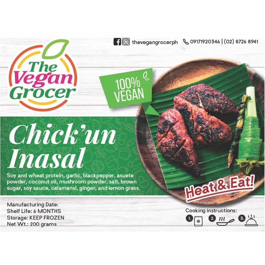 TVG Vegan Chicken Inasal 3pcs – The Vegan Grocer Ph