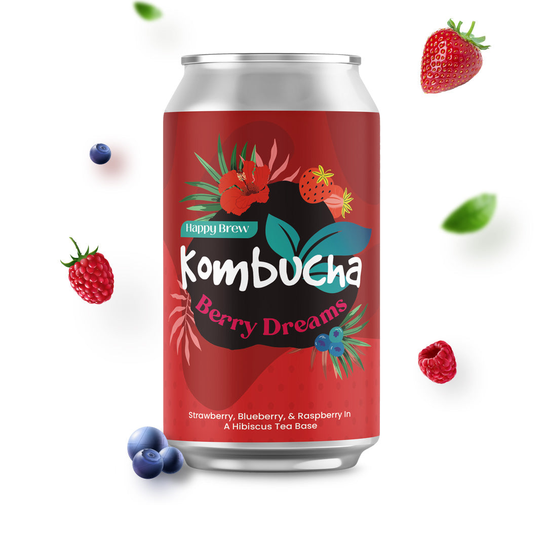 Happy Brew Kombucha Berry Dream 330 mL – The Vegan Grocer Ph