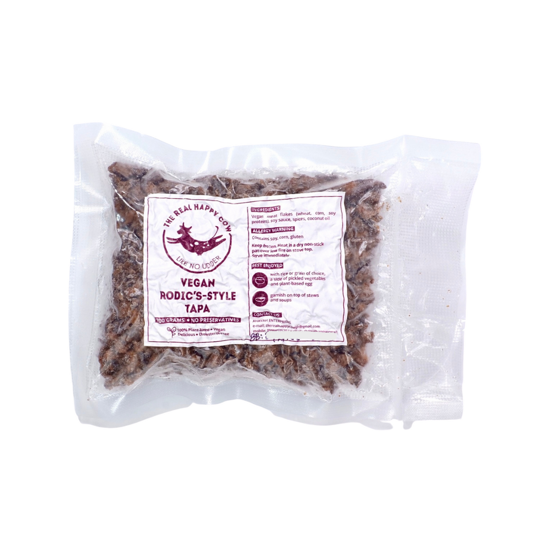 The Real Happy Cow Tapa Flakes 200g – The Vegan Grocer Ph