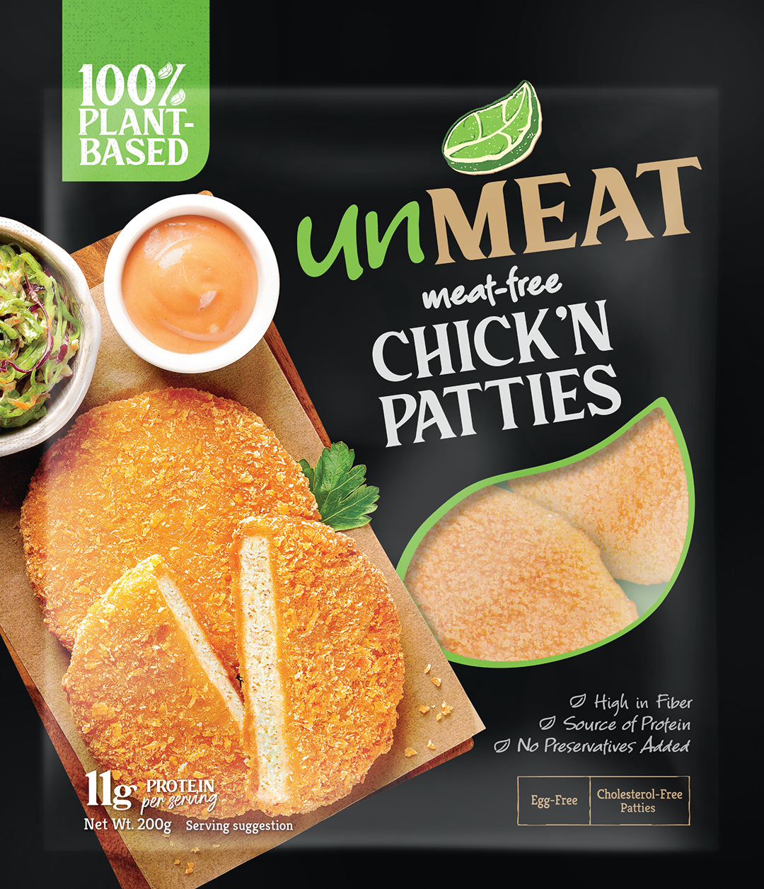 UnMeat Chicken Patty 200g – The Vegan Grocer Ph