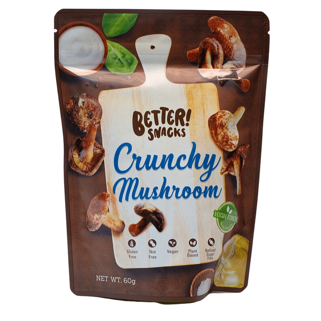 Better Snacks Crunchy Mushroom 60g – The Vegan Grocer Ph